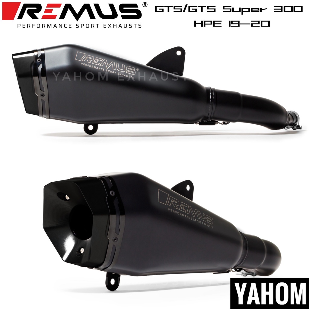 現貨 REMUS 狐狸 全黑 Vespa GTS HPE GTV RS 排氣管 雞腿管 偉士牌 進口 | 蝦皮購物