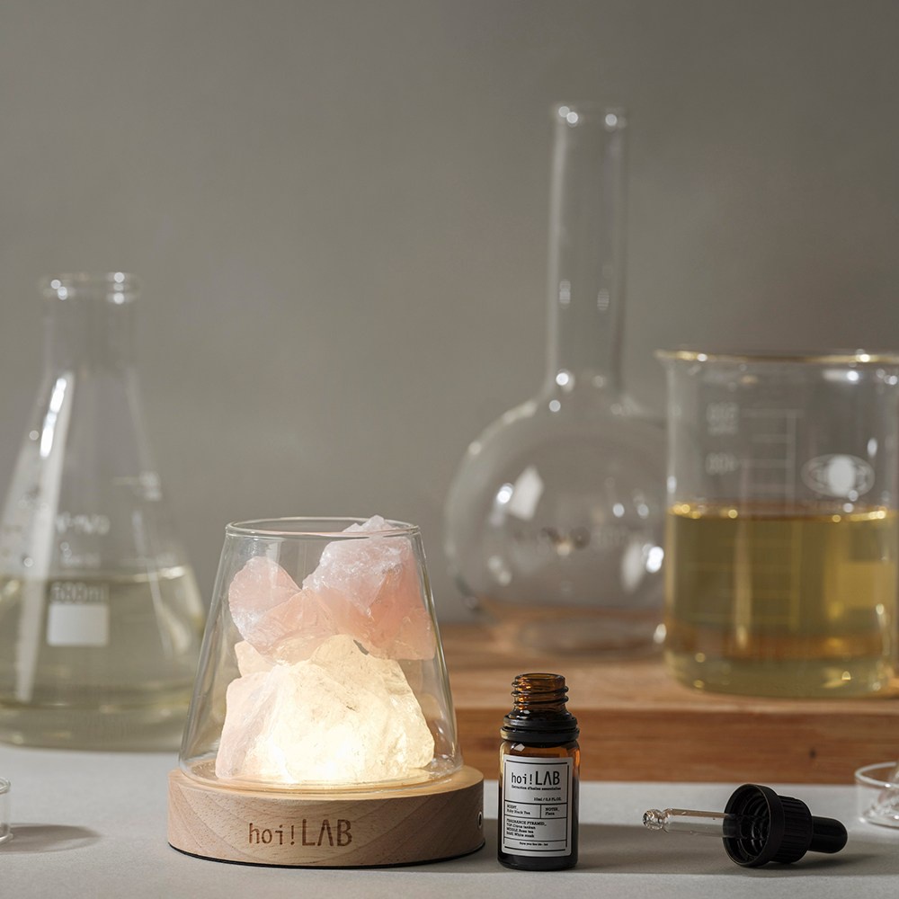 hoi! LAB富士水晶擴香燈禮盒-粉水晶(送10ml精油) | 蝦皮購物