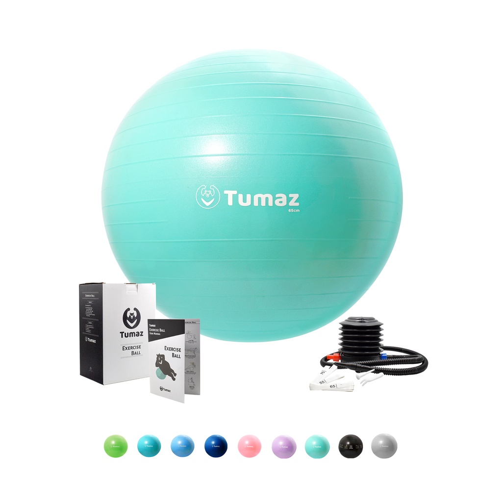 Tumaz月熊/防爆加厚健身瑜珈球 直徑55/65cm (附打氣筒) 孕婦安全生產球 瑜伽球 免運台灣現貨 | 蝦皮購物