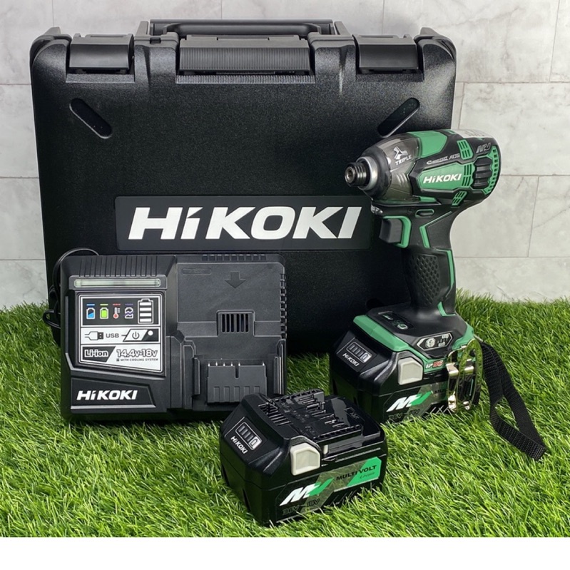 【鑫鉑利工具】 HIKOKI (綠/黑) 36V 充電式 無刷 衝擊起子機 WH36DA | 蝦皮購物