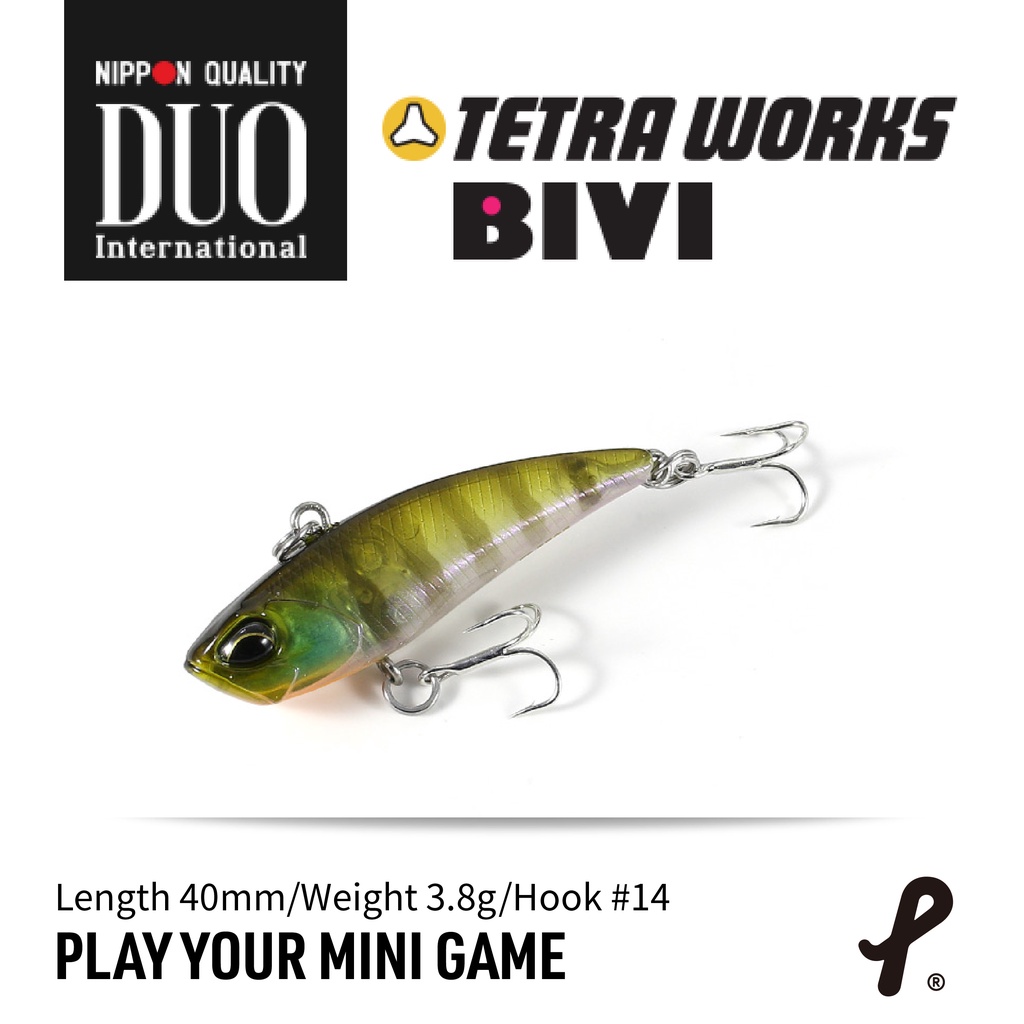 日本 DUO TETRA WORKS BIVI 40mm/3.8g VIB 微物 根釣必殺 根魚 小型回游魚 小物專攻 | 蝦皮購物