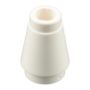 [樂磚庫] LEGO 59900 圓錐 白色 1x1 4518400 | 蝦皮購物