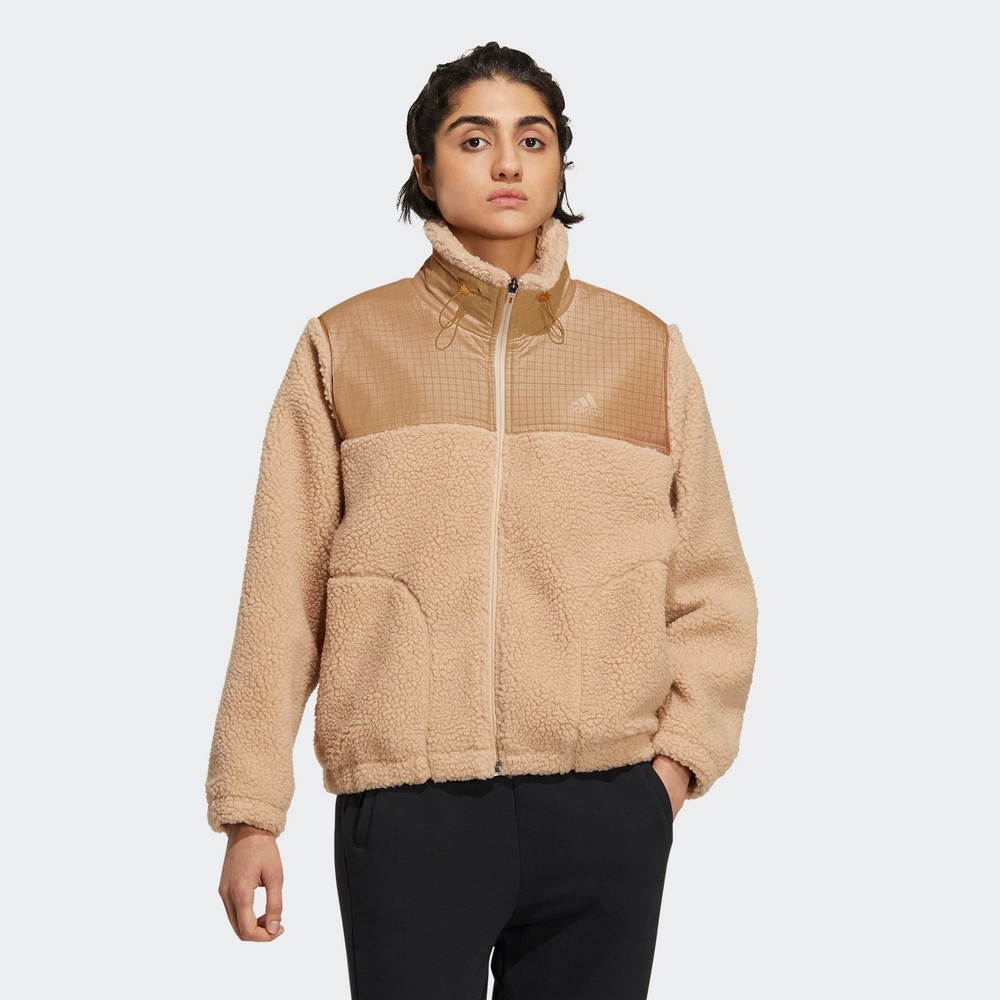 ADIDAS 休閒外套 UST BOA JKT T2 女 HM7097 奶茶色 | 蝦皮購物