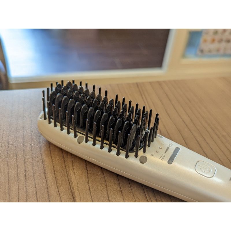 [二手]溫控髮妝梳 電熱梳 陶瓷塗層 Kinyo KHS-3301 | 蝦皮購物