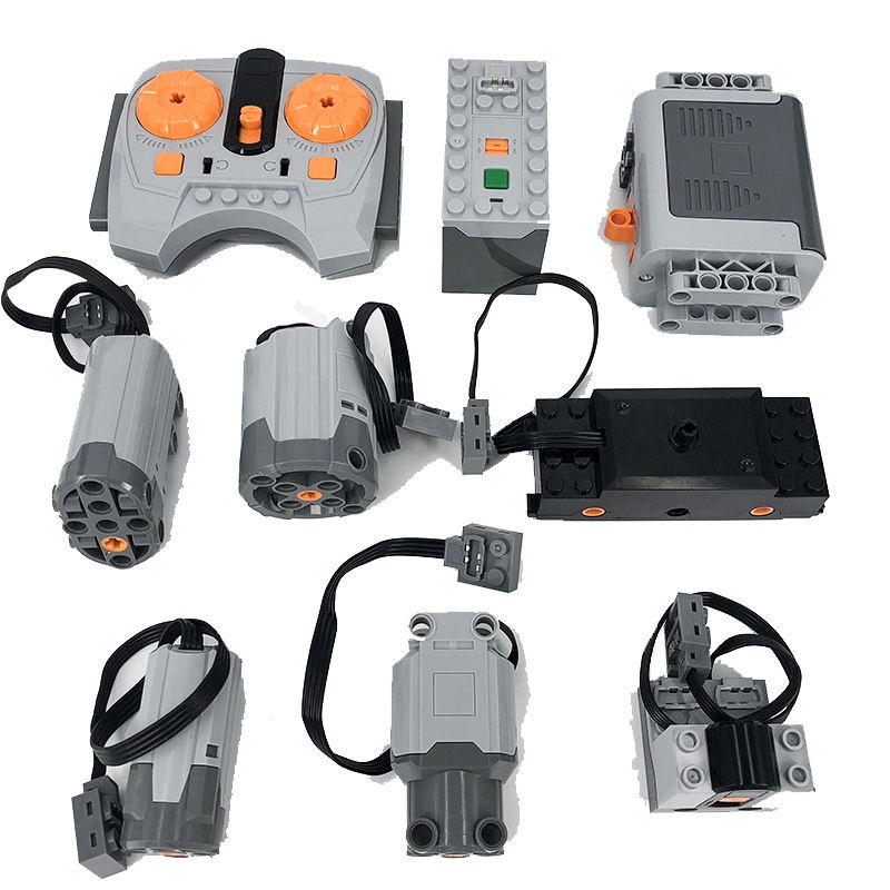 【樂高】MOC改裝 樂高改裝 動力改造 積木馬達 電機9686馬達EV3鋰電池盒PF遙控器接收器延長線動力 | 蝦皮購物