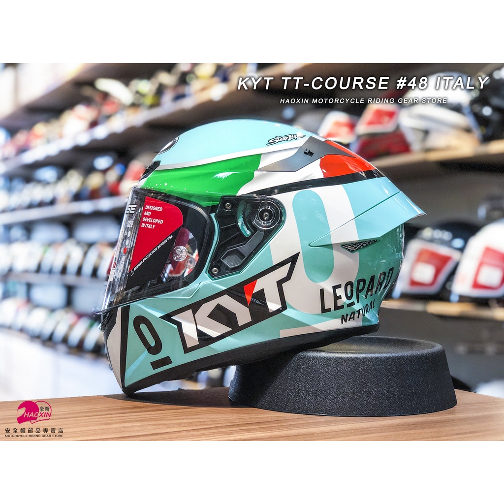 【豪新安全帽部品】KYT TTC TT-COURSE #48 Italy 義大利 限定 選手彩繪 全罩帽 安全帽 免運費 | 蝦皮購物