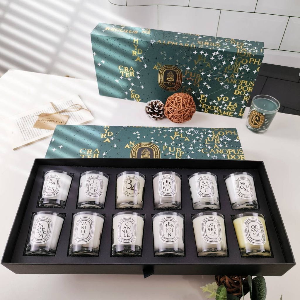 【Diptyque 】香氛蠟燭 聖誕限定蠟燭 禮盒 35g*5 70g*3 35g*12香氛蠟燭 現貨【現貨不用等】 | 蝦皮購物