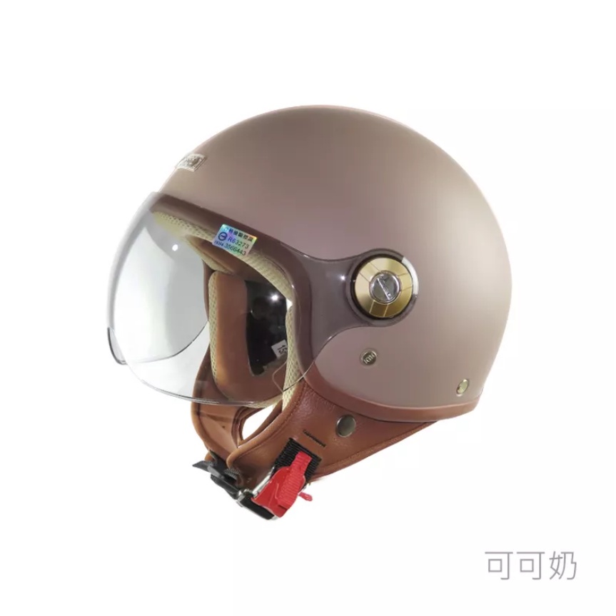 華泰 安全帽 K-808A+ 素色 消光 可可奶 醺砂 飛行帽 K808A+ 半罩 全拆洗 透氣 輕量 涼感《比帽王》 | 蝦皮購物