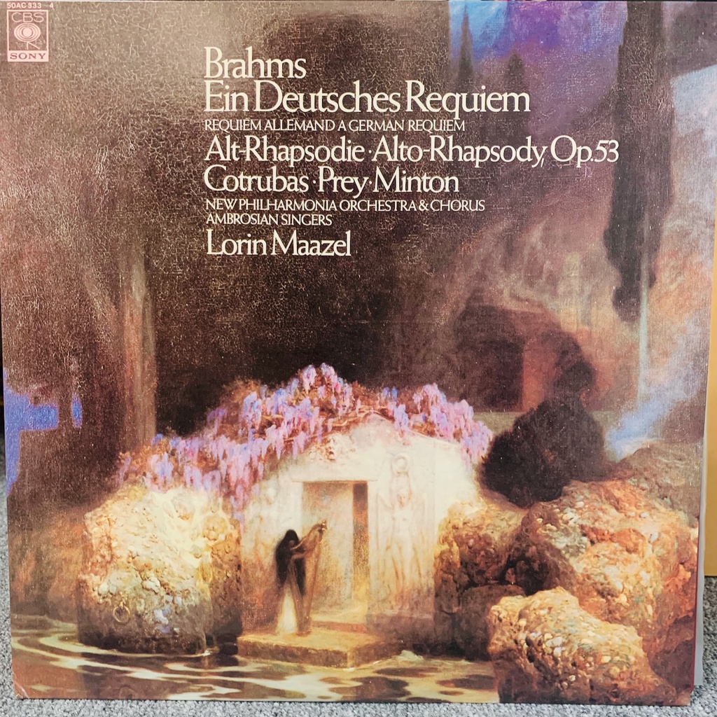 黑膠唱片 聲樂 Brahms 布拉姆斯 德意志安魂曲 新愛樂 Lorin Maazel 稀有曲目 | 蝦皮購物
