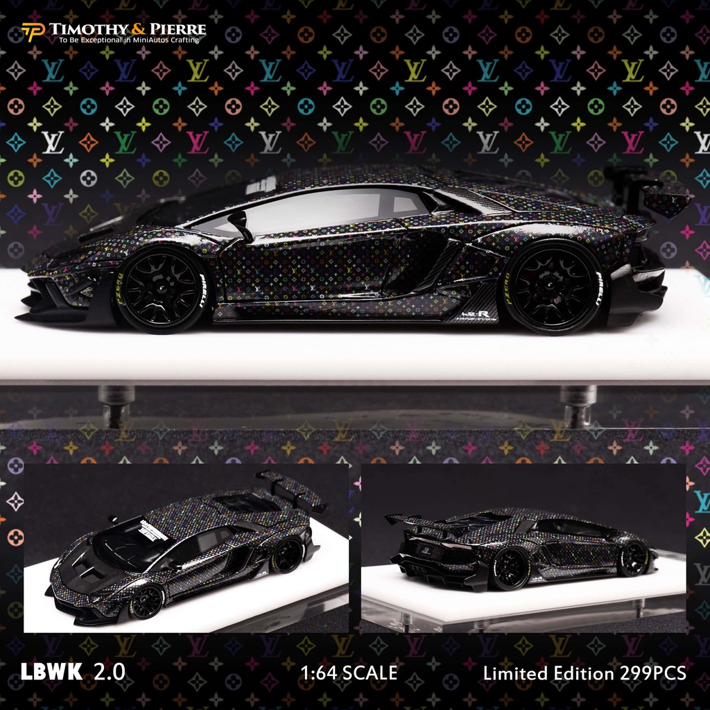 【模例】TP 1/64 Lamborghini Aventador LBWK 2.0 LV黑色炫彩塗裝 限量299台 | 蝦皮購物