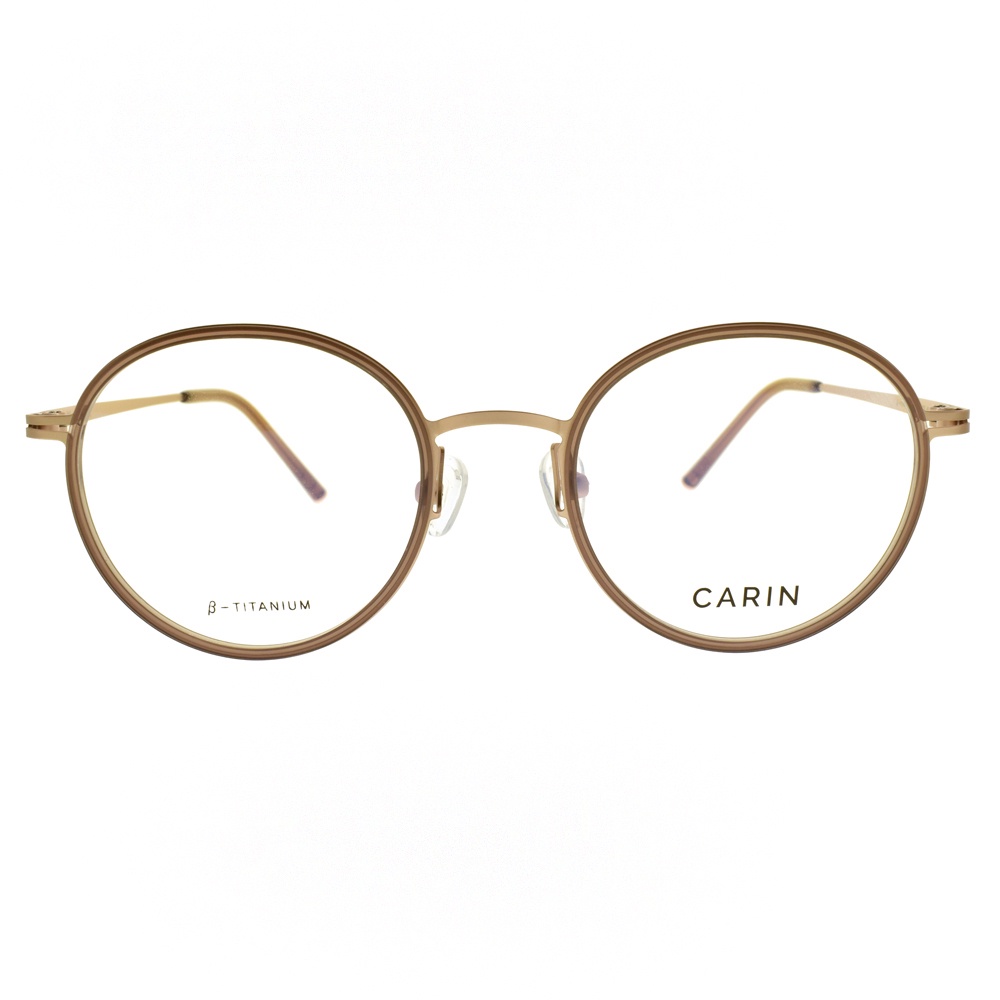 CARIN 光學眼鏡 ELLE+ C3 韓系經典圓框 眼鏡框 - 金橘眼鏡 | 蝦皮購物
