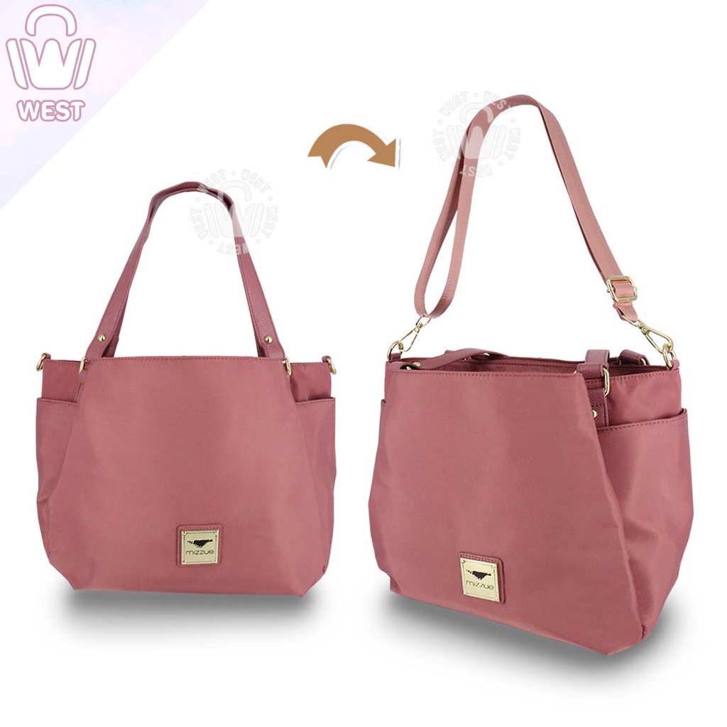 (台灣現貨)mizzue品牌 多層托特包 厚磅尼龍 輕巧斜背包 側背包 防水女包 肩背包 韓版 多色可選 59912-2 | 蝦皮購物