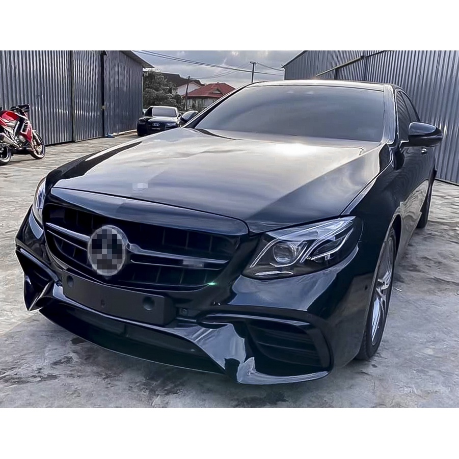 全新W213 E300 E200 E250 AMG 升級 E63款式 前保桿總成 附亮黑水箱罩 | 蝦皮購物