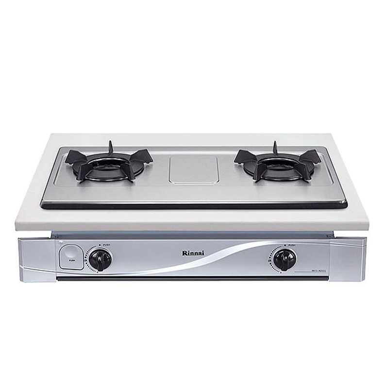 家+廚具衛浴水電材料行Rinnai林內嵌入式內焰玻璃雙口爐-RBTS-N201(W)S | 蝦皮購物