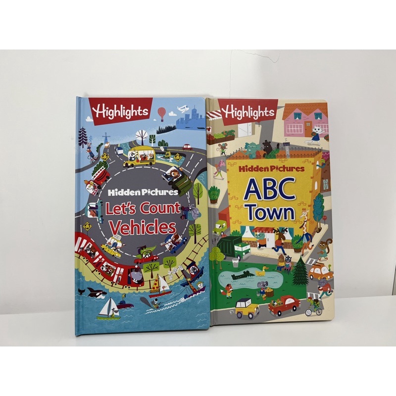 Kidsread Highlights 英文找找點讀書 ABC Town & Let's Count Vehicles | 蝦皮購物
