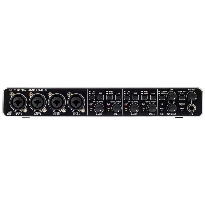 Behringer 公司貨 UMC404HD 錄音介面 Podcast 百靈達 耳朵牌 404HD 音效卡 宅錄 直播 | 蝦皮購物