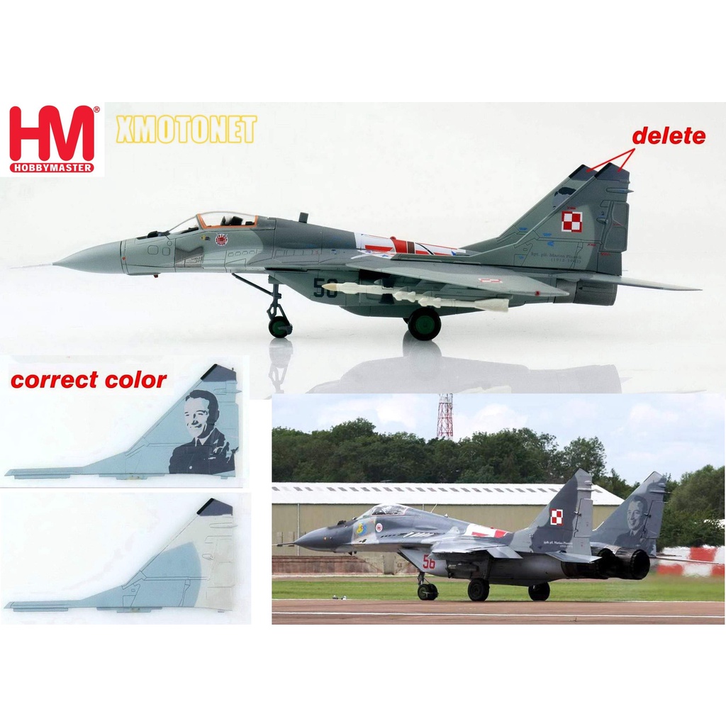 【魔玩達人】1/72 HM HA6515 MiG-29A 米格29 戰鬥機 波蘭空軍 二戰王牌飛行員塗裝【新品特價】 | 蝦皮購物