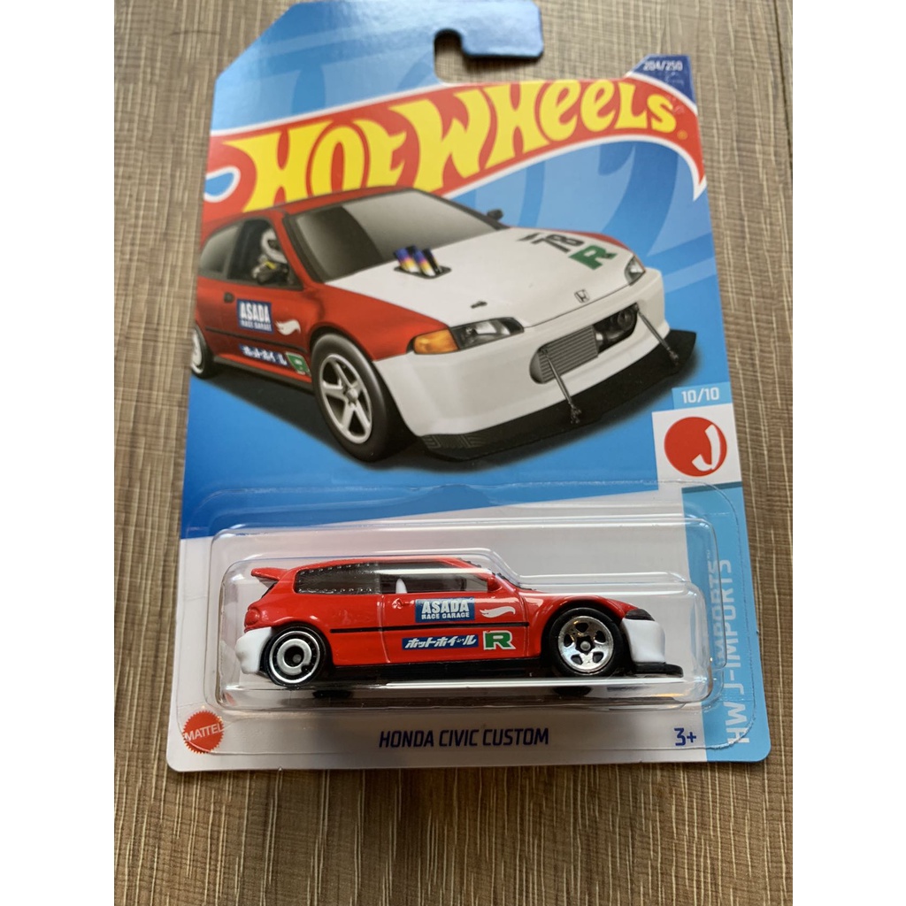 風火輪 Hot Wheels 22Q 23A 本田 HONDA CIVIC CUSTOM | 蝦皮購物