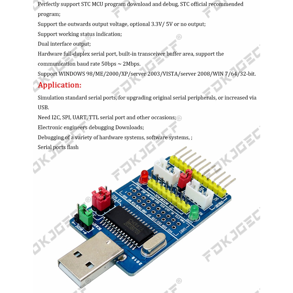 ALL IN 1 CH341A USB 到 SPI I2C IIC UART TTL ISP 串行適配器模塊 EPP/M | 蝦皮購物