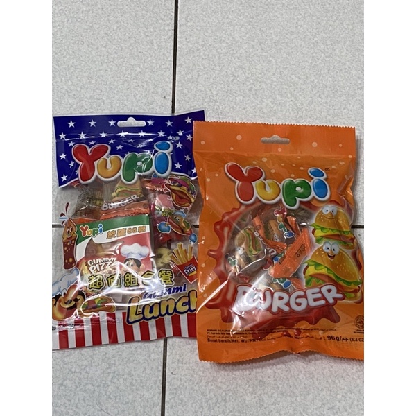 yupi 超值組合餐 呦皮軟糖/yupi 呦皮漢堡QQ糖 袋裝84克印尼製 | 蝦皮購物