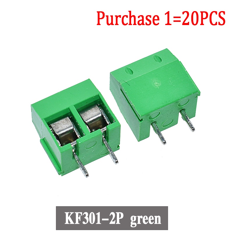 20pcs KF301-2P KF301-3P KF301-5.0-2P KF301 2Pin 3Pin 螺絲 2Pin | 蝦皮購物
