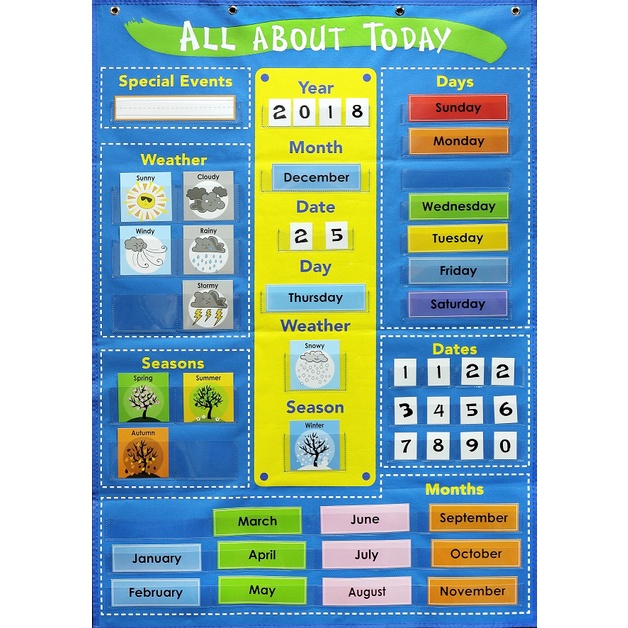 ALL ABOUT TODAY六大主題教學插卡袋【台灣全程製作】 | 蝦皮購物