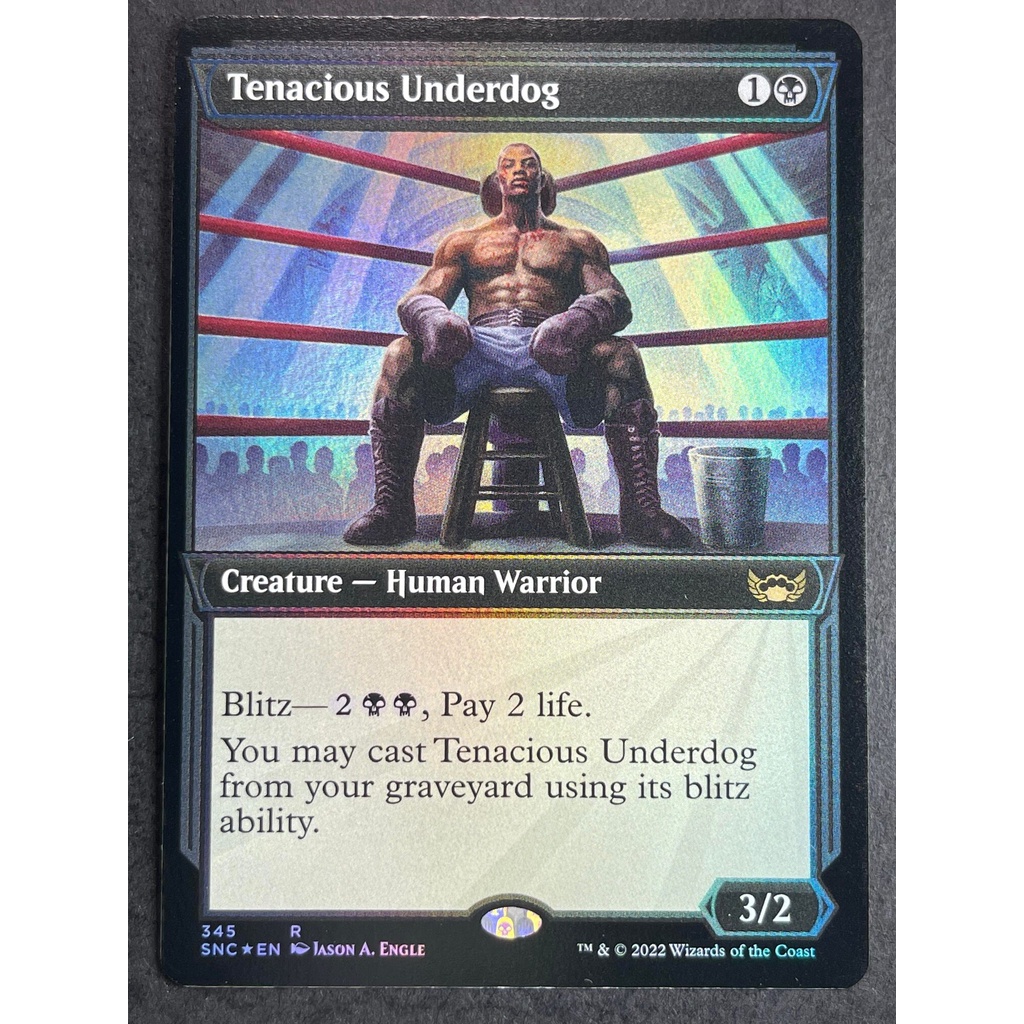 [Lucky] 🌸魔法風雲會 MTG🌸 新卡佩納 (SNC) 頑強敗犬 Tenacious Underdog 異圖 | 蝦皮購物