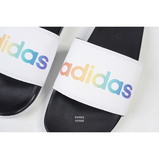 胖達）ADIDAS ADILETTE COMFORT 軟底 彩虹LOGO 運動 拖鞋 H02488 白 男女鞋 | 蝦皮購物
