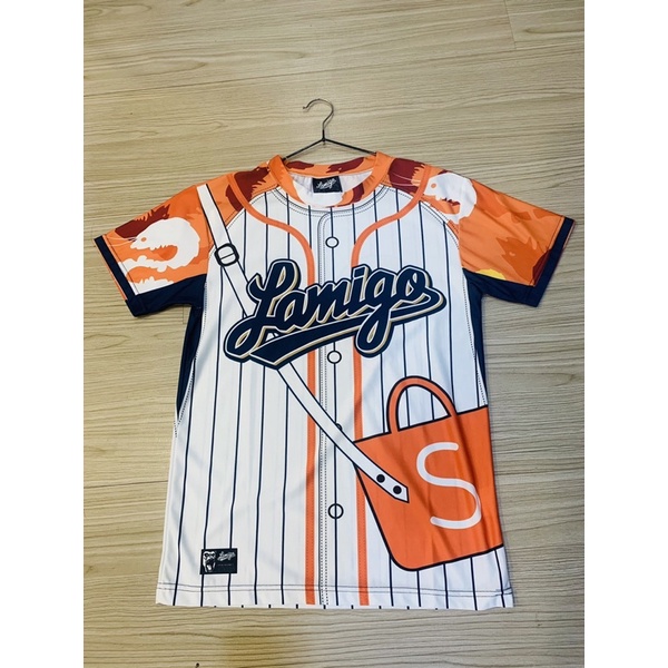Lamigo桃猿橘色女球衣S號 | 蝦皮購物