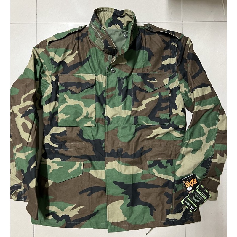 美軍公發ALPHA叢林迷彩M65野戰外套(現貨含內裡S-L另有賣美軍,德軍品裝備BDU迷彩服.飛行夾克.頭盔戰鬥服布章 | 蝦皮購物