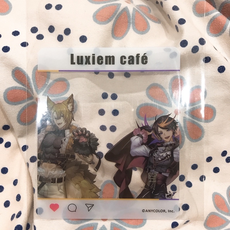Luxiem x Kirabase cafe 萬聖節 彩虹社 en Luca shu 透卡 特典 shuca | 蝦皮購物