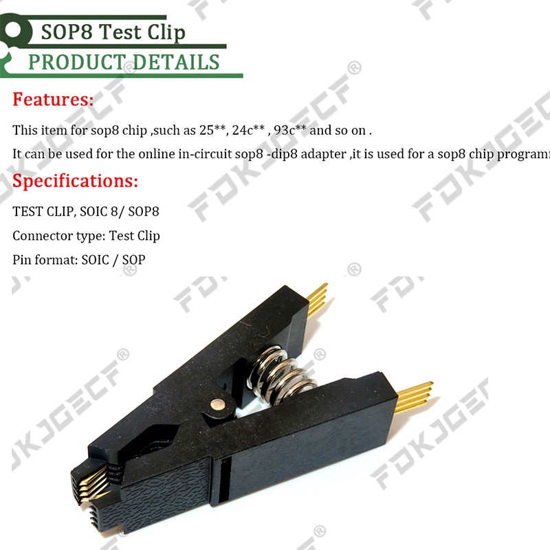 編程器測試夾 SOP8 SOP SOIC 8 SOIC8 DIP8 DIP 8 針 IC 測試夾 SOP16 SOP S | 蝦皮購物