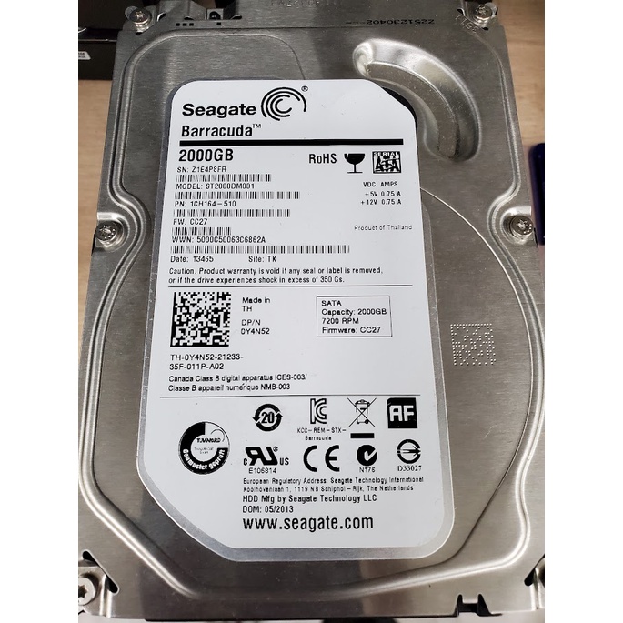 "現貨不用等"Seagate 硬碟 1T 2T 3T 4T 時數0 清零盤 整新品 3.5吋 硬碟 HDD | 蝦皮購物
