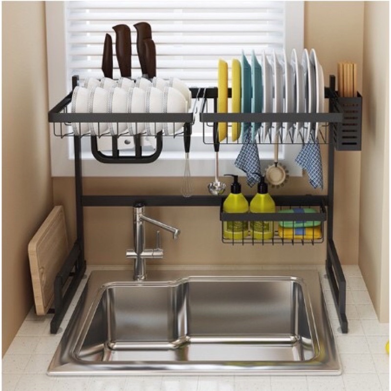 Stainless steel kitchen shelf rack dishwasher chopstick rack | 蝦皮購物