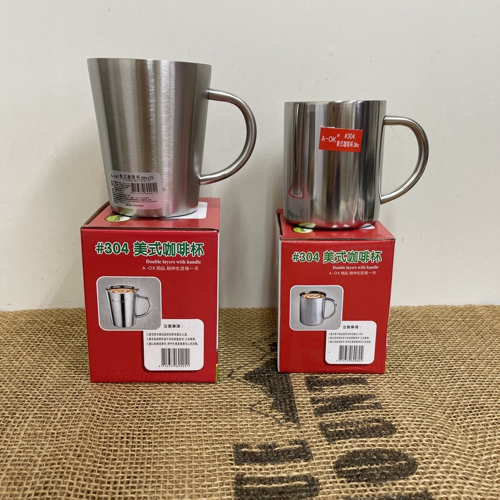 咖啡色的熊 A-OK 美式雙層隔熱咖啡杯 260/360ml | 蝦皮購物