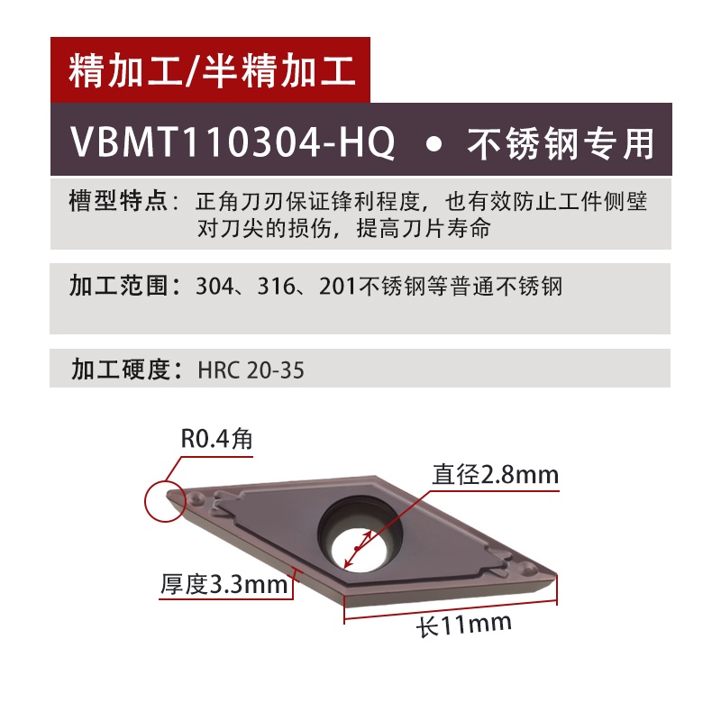 VBGT/VBMT110304/160404/160408 菱形 35仿形刀頭 外圓車床 數控刀片 | 蝦皮購物