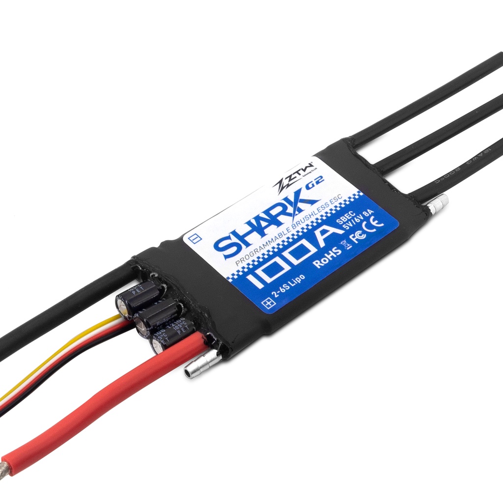 Ztw 32-Bit ESC Shark G2 20A/30A/40A/50A/60A/80A/100A 2-6S SB | 蝦皮購物