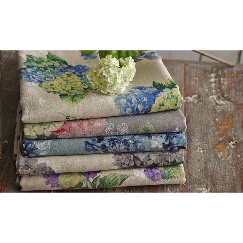 需代購 日本Yuwa 100%亞麻布 繡球花 大幅寬145cm 半米50x145cm=485元 | 蝦皮購物
