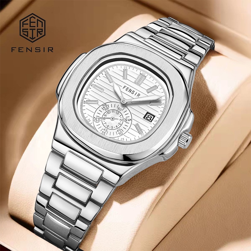 【優選好物 禮盒裝】FENSIR品牌2024新款鸚鵡螺男士手表商務高級腕錶男全鋼防水夜光石英 進口機芯非機械錶 生日禮物 | 蝦皮購物