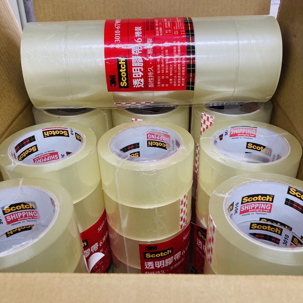 【單顆】膠帶 3M OPP膠帶 48MM*90 增量 3M透明膠帶 單捲 不易斷 黏性好 銀角百貨 | 蝦皮購物