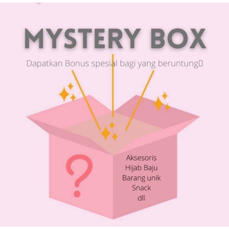 MISTERI BOX ANTI ZONK(Hijab,aksesoris,barang unik,snack,dll) | 蝦皮購物