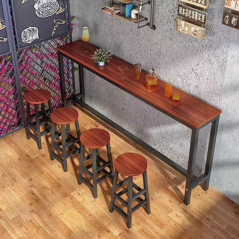 吧臺桌 吧台桌 高腳桌 奶茶店桌椅組合 長條窄咖啡桌 陽台 客廳靠墻桌 酒吧台電腦桌 | 蝦皮購物
