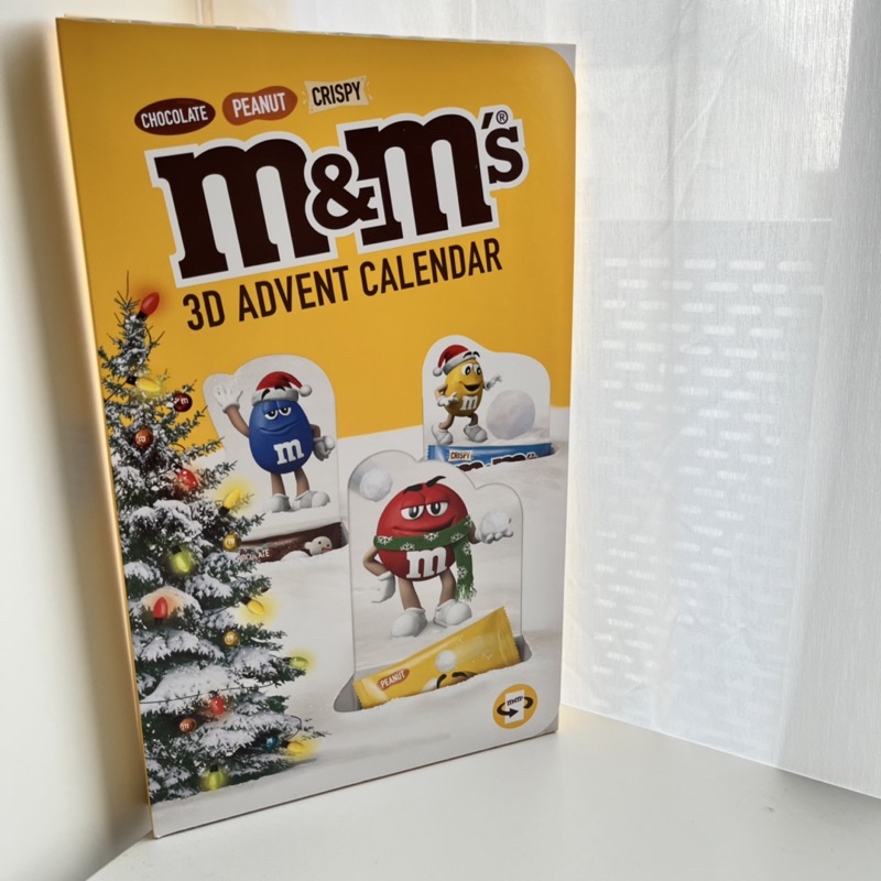 M&M’s 2022耶誕倒數日曆 超級可愛 限量供應 2023年6月有效期限 | 蝦皮購物
