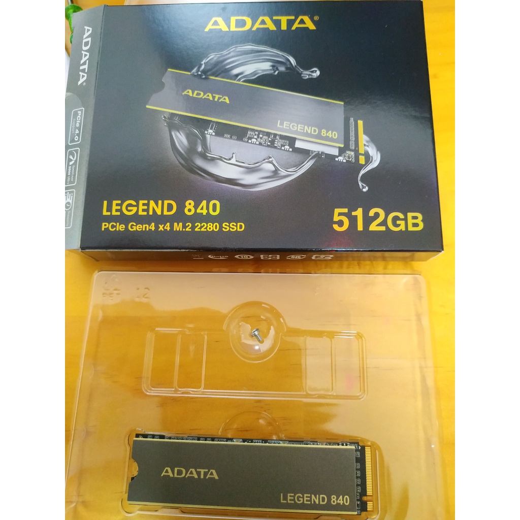 ADATA Legend 840 512GB PCIe Gen4 M.2 2280 SSD 散熱片 保固內 PS5可用 | 蝦皮購物