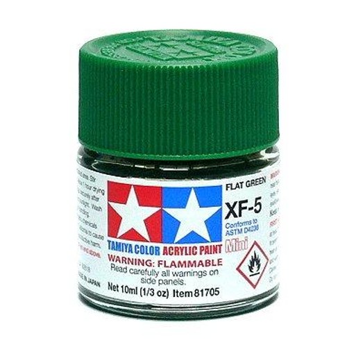 TAMIYA 田宮 水性壓克力漆 XF-5 消光綠色 10ml 貨號XF5 | 蝦皮購物