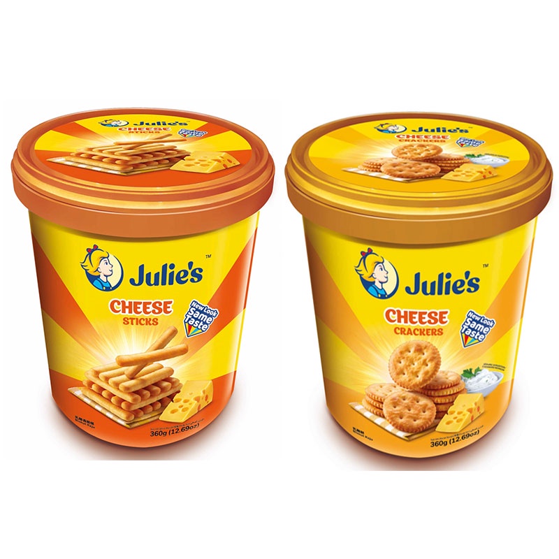 Julies茱蒂絲 起士餅 起士香脆棒 桶裝 360g【零食圈】零食 餅乾 美食 伴手禮 | 蝦皮購物
