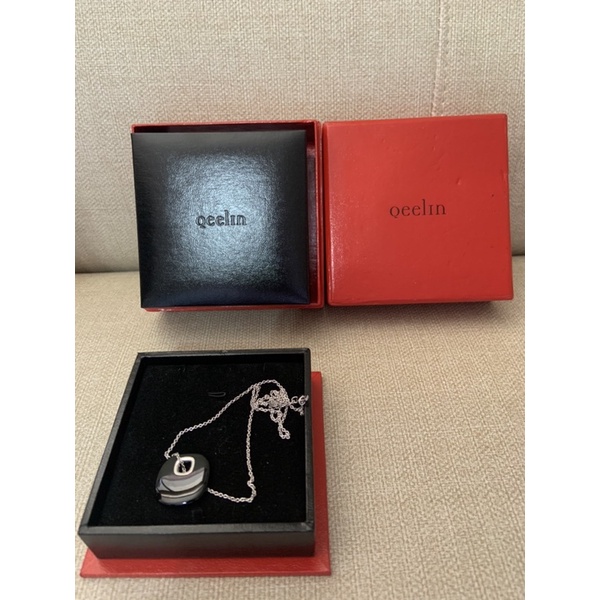 Qeelin珠寶《天地系列》-黑玉白金項鍊 | 蝦皮購物