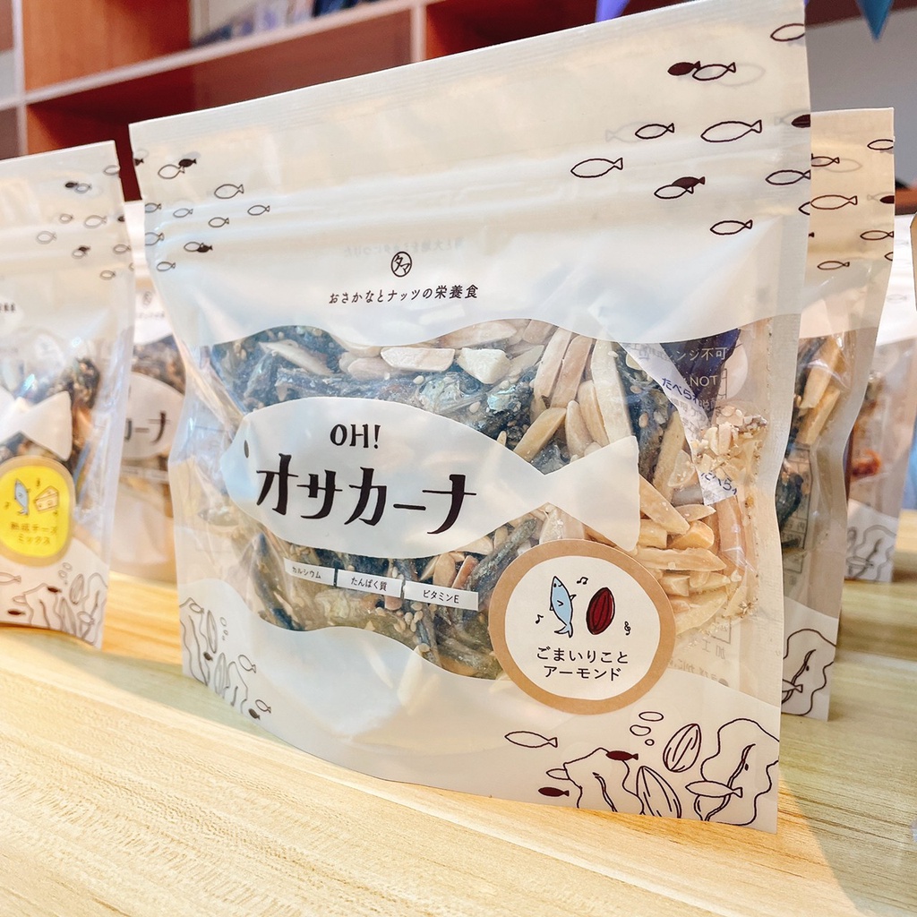 現貨｜日本原裝OH! SAKANA杏仁小魚乾100g | 蝦皮購物