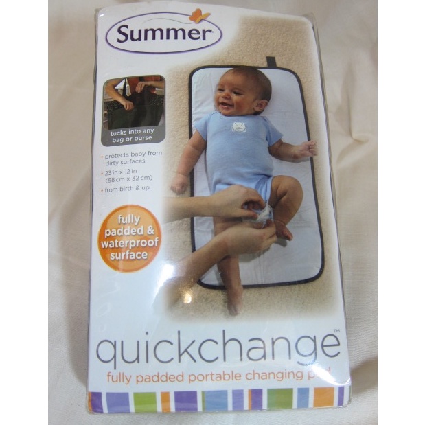 Summer infant portable changing pad 可攜式尿布更換墊 (全新~黑色~) | 蝦皮購物
