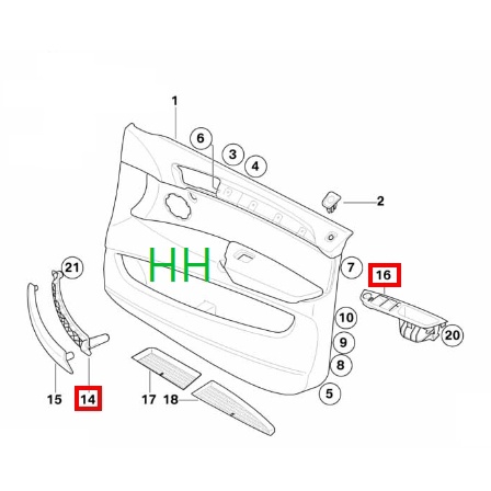 BMW 寶馬 E70 E71 車門內扶手組 車門扶手 內把手 一組4件 51416975777 51416969401 | 蝦皮購物